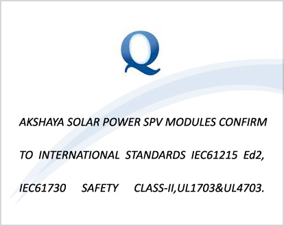 - Akshaya Solar Power (INDIA) Pvt.Ltd.